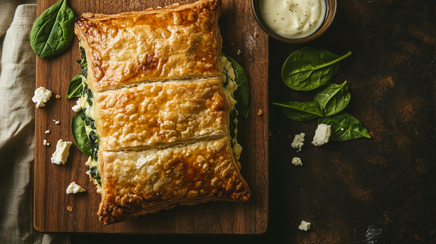 The Best Cheese and Spinach Stuffed Pastry Recipe