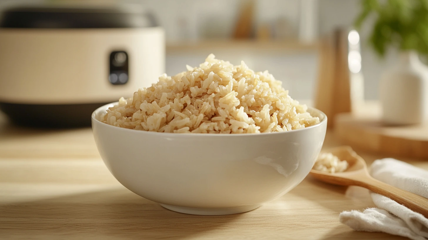How to Cook Brown Rice in a Rice Cooker (Fluffy and Perfect)