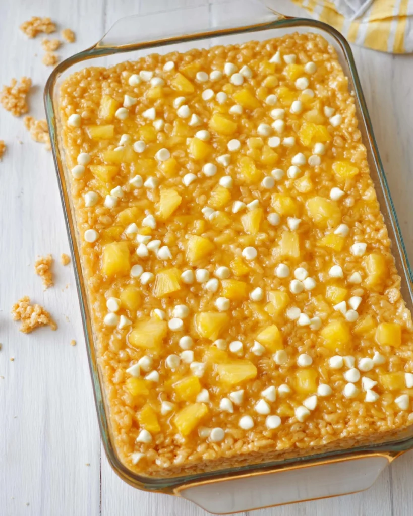 Hawaiian Rice Krispie Treats - MyWorldWideRecipe